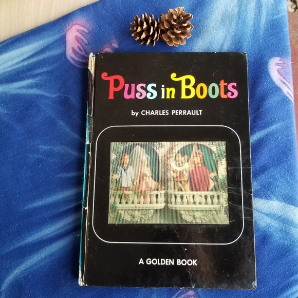 Vintage | Accessories | Puss In Boots Vintage Cat Book Puppets Charles ...